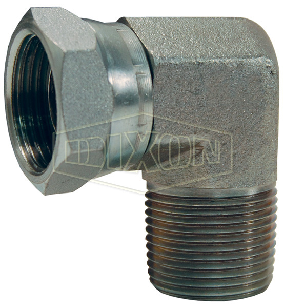 Dixon 90° Male NPTF x Female NPSM Swivel Nut Elbow|N1501-20-20-美国Dixon ...